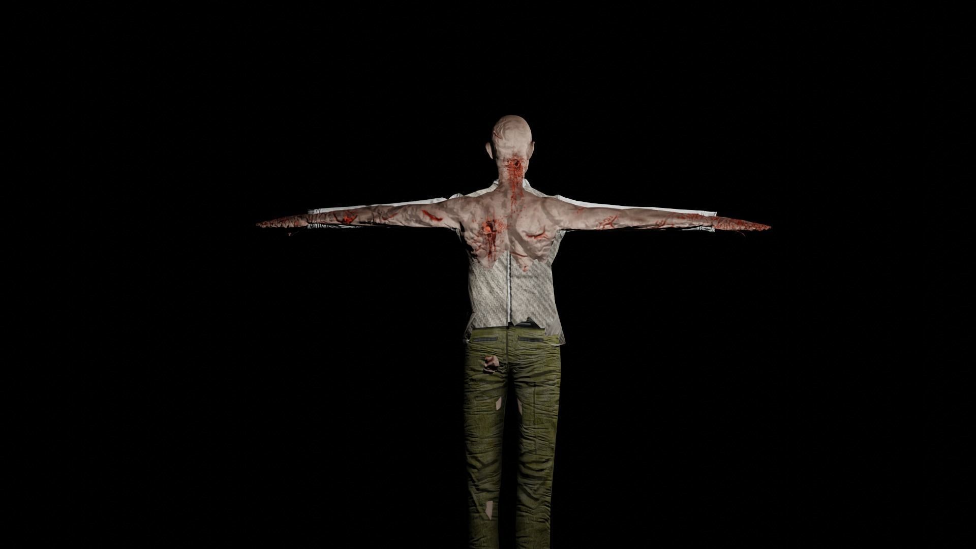 Zombie MALE free VR / AR / low-poly 3D model | CGTrader