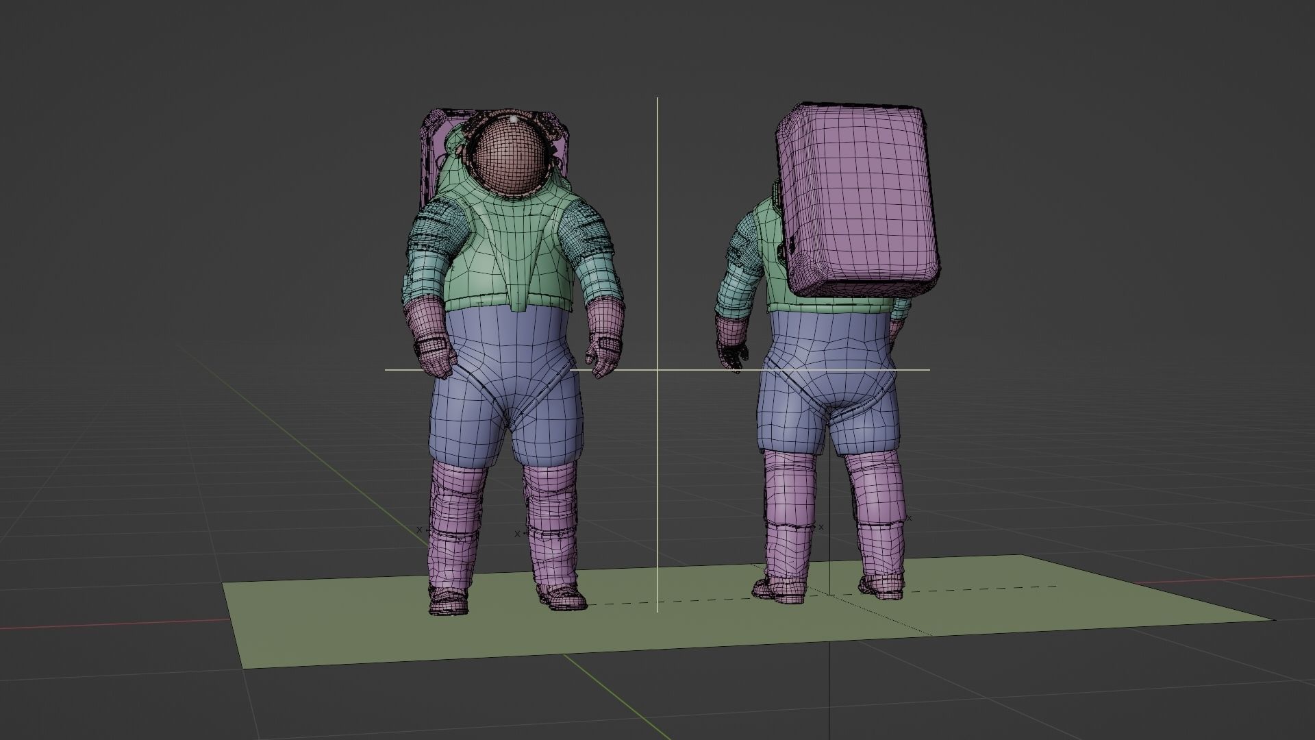 3D model Axiom AxEMU Spacesuit VR / AR / low-poly | CGTrader