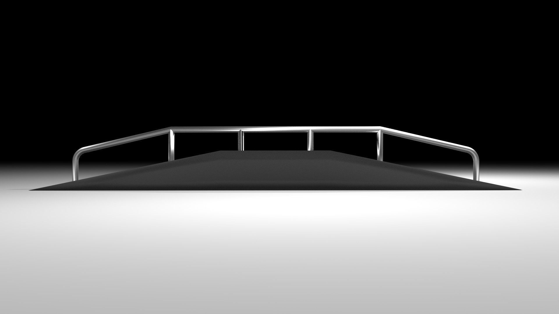 Skateboard Track - Sloped rail 3D model | CGTrader