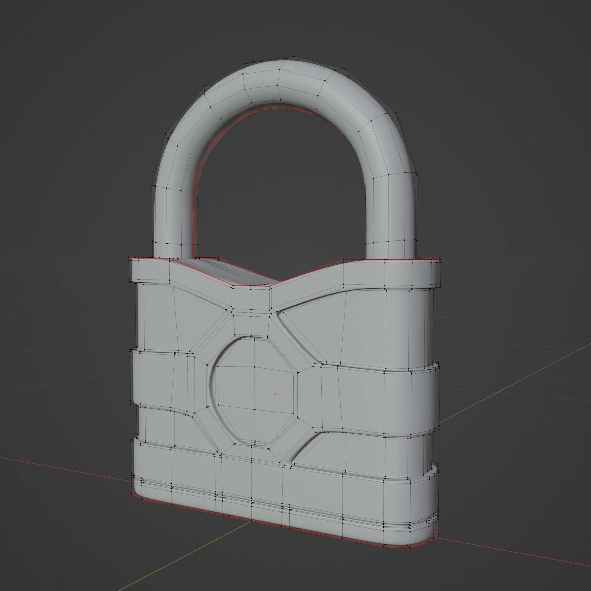 Padlock golden 3D model | CGTrader