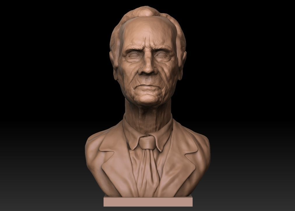 Bust of an Old Cowboy free 3D model 3D printable | CGTrader
