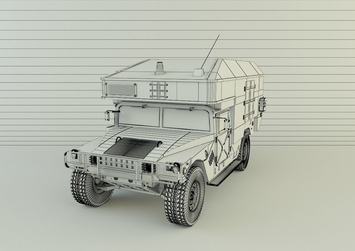 hummer ambulance 3D model | CGTrader