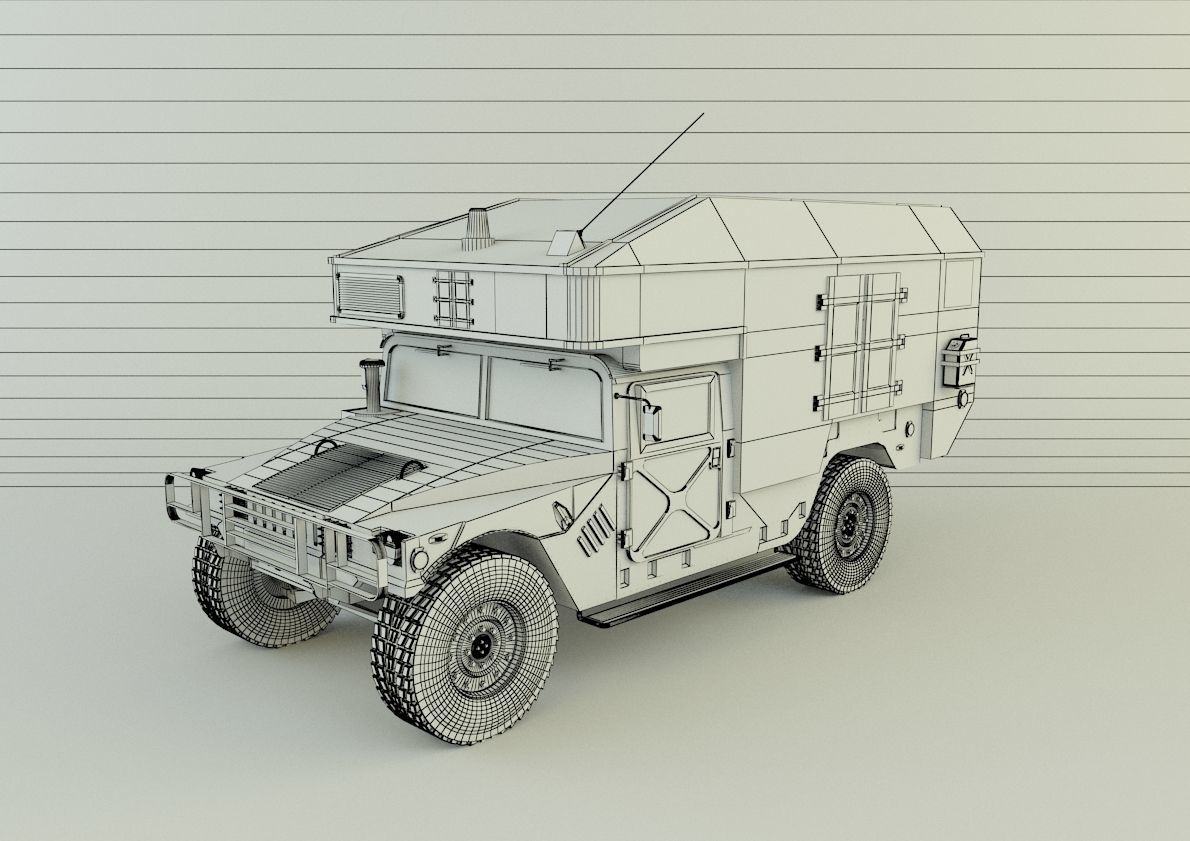 hummer ambulance 3D model | CGTrader