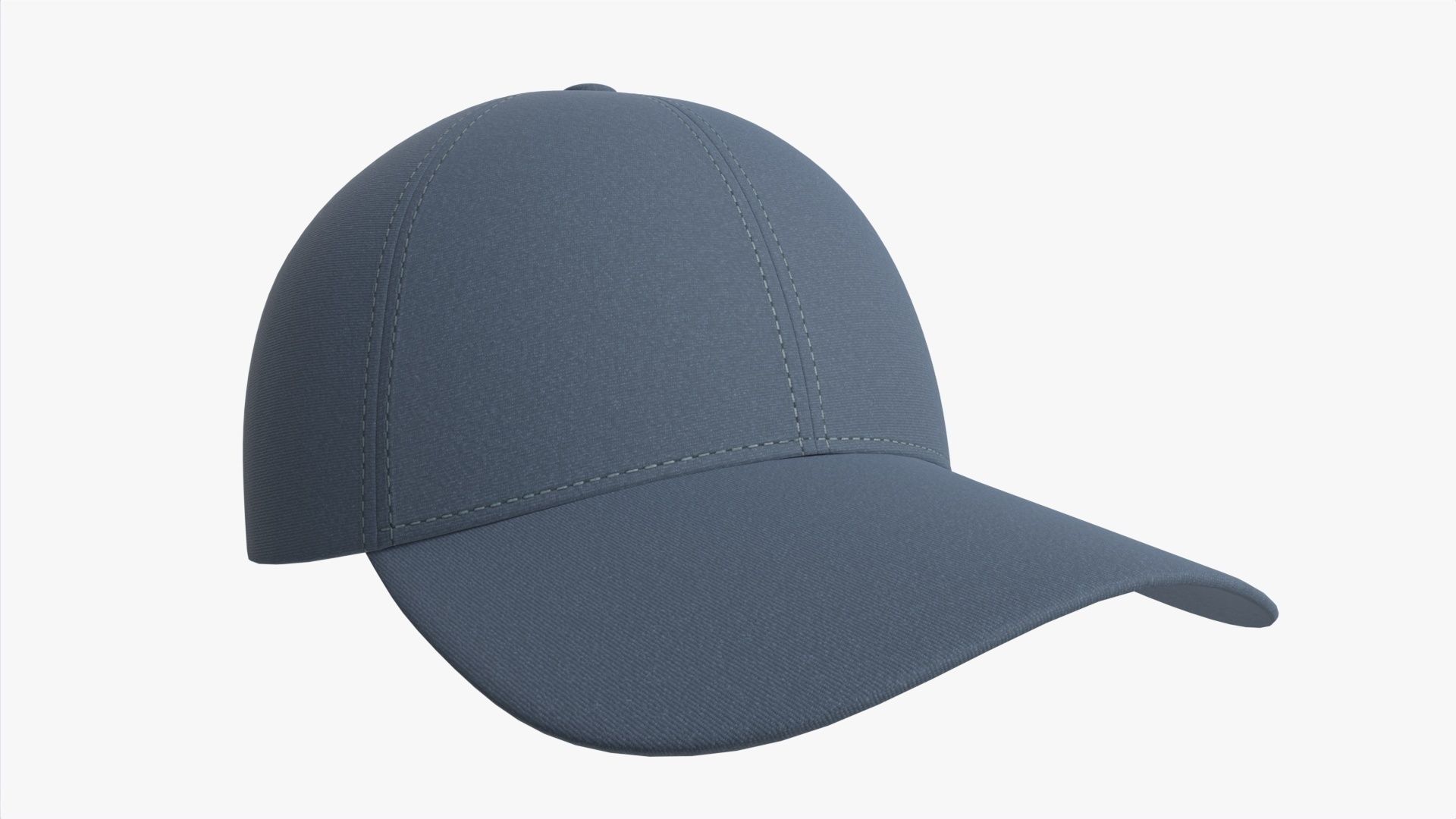 Baseball Cap Fabric Blue 3D model | CGTrader