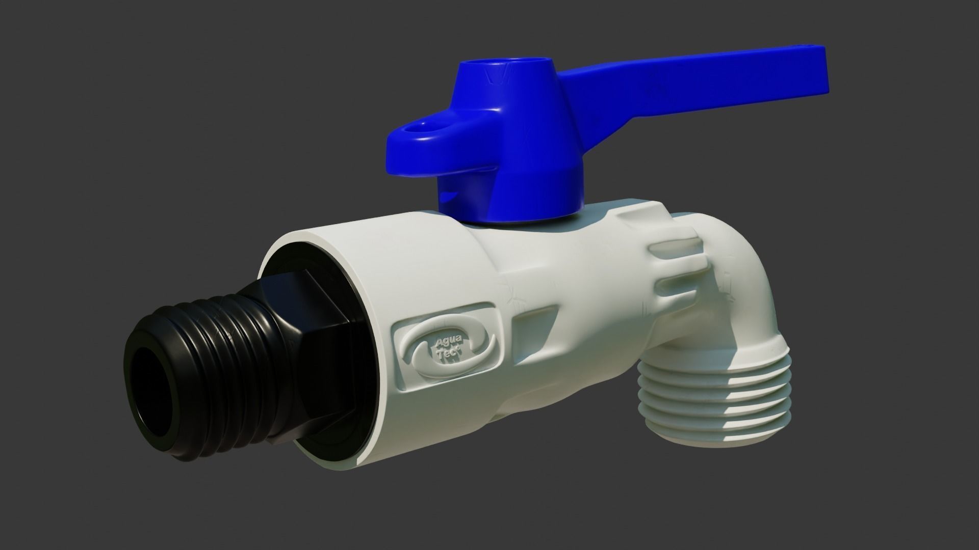 PVC Water Faucet 3D model | CGTrader