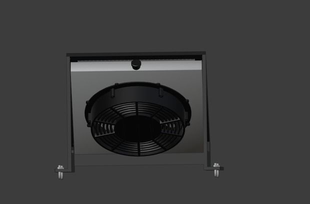 Radiator Relocation Kit 3D model | CGTrader