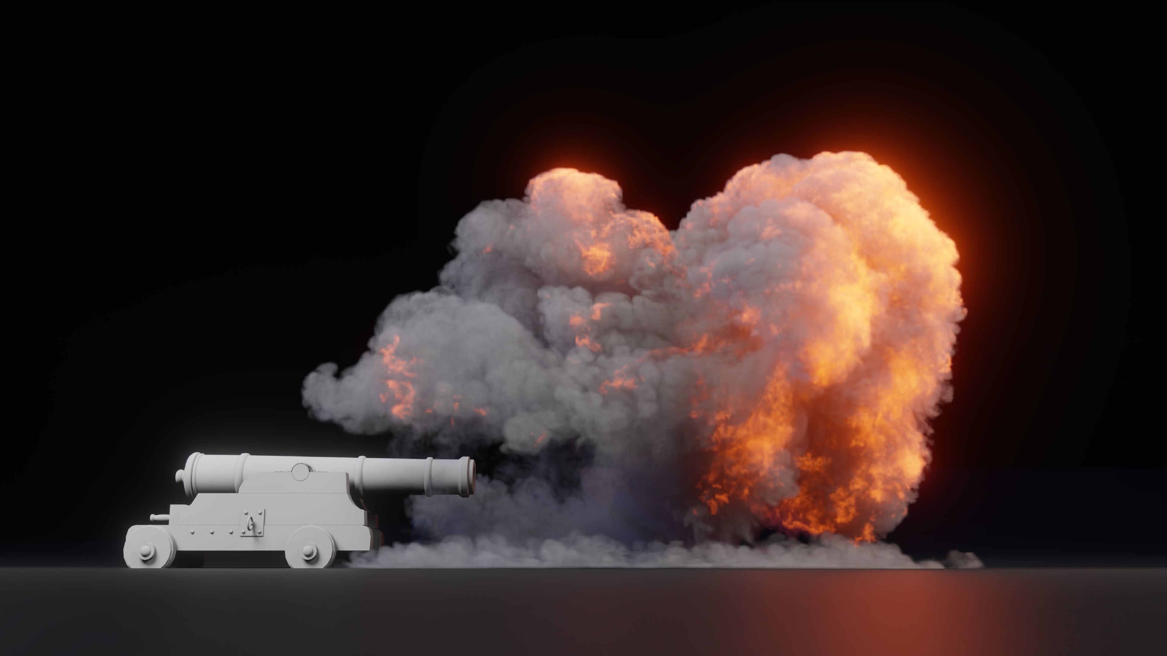3D Canonfire Animation 3D model animated | CGTrader