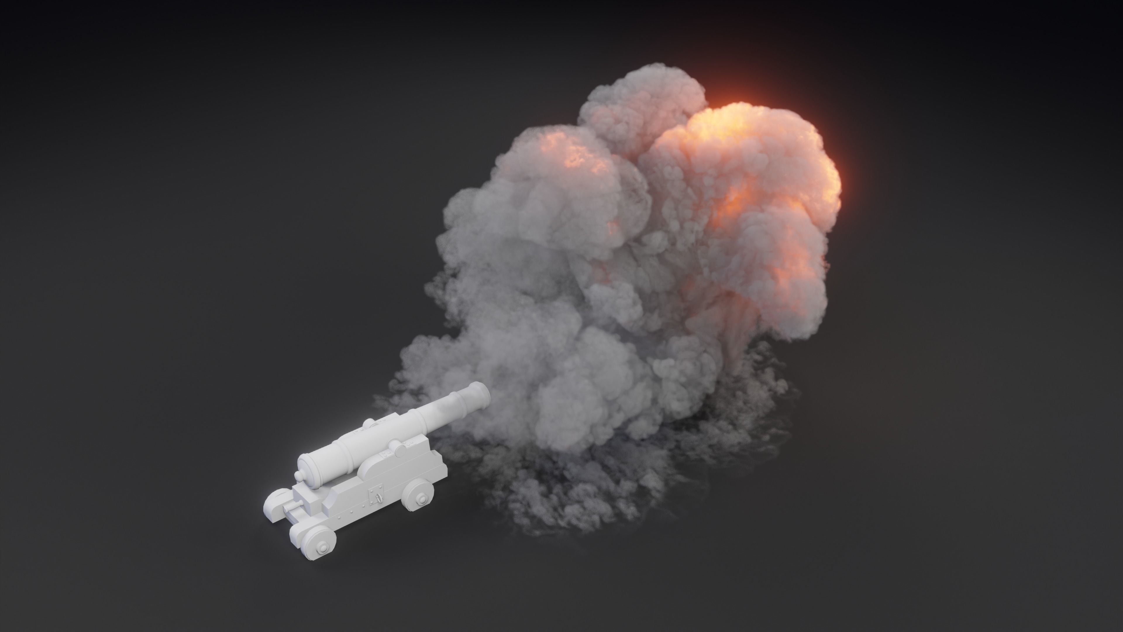 3D Canonfire Animation 3D model animated | CGTrader