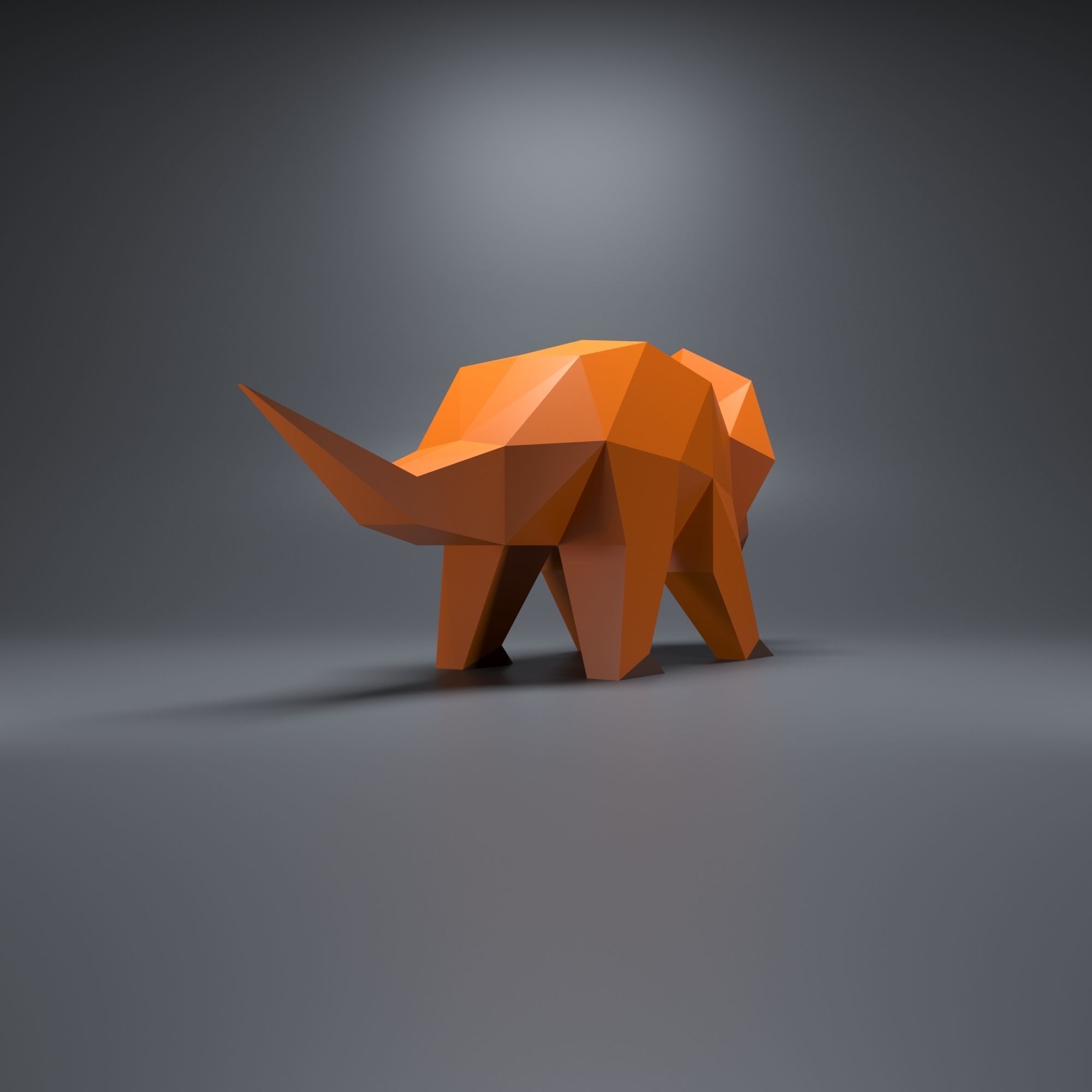 Low Poly dinosaur Model Origami 3D print model 3D print model 3D model ...