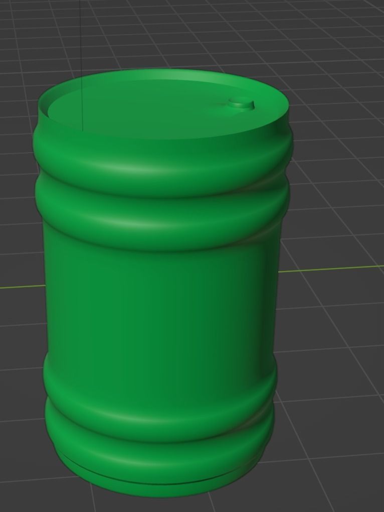 3D model 5 Different colors barrel models VR / AR / low-poly | CGTrader