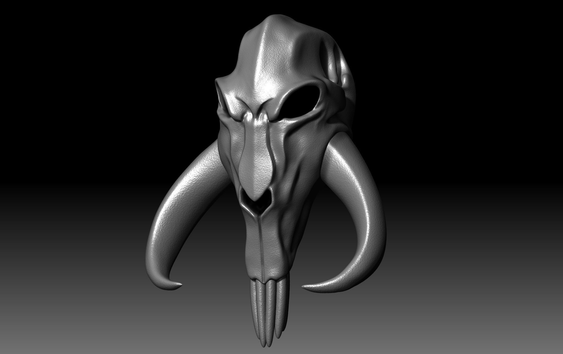 Mythosaur Skull Beskar ornament in Mandalorian cave 3D model 3D ...