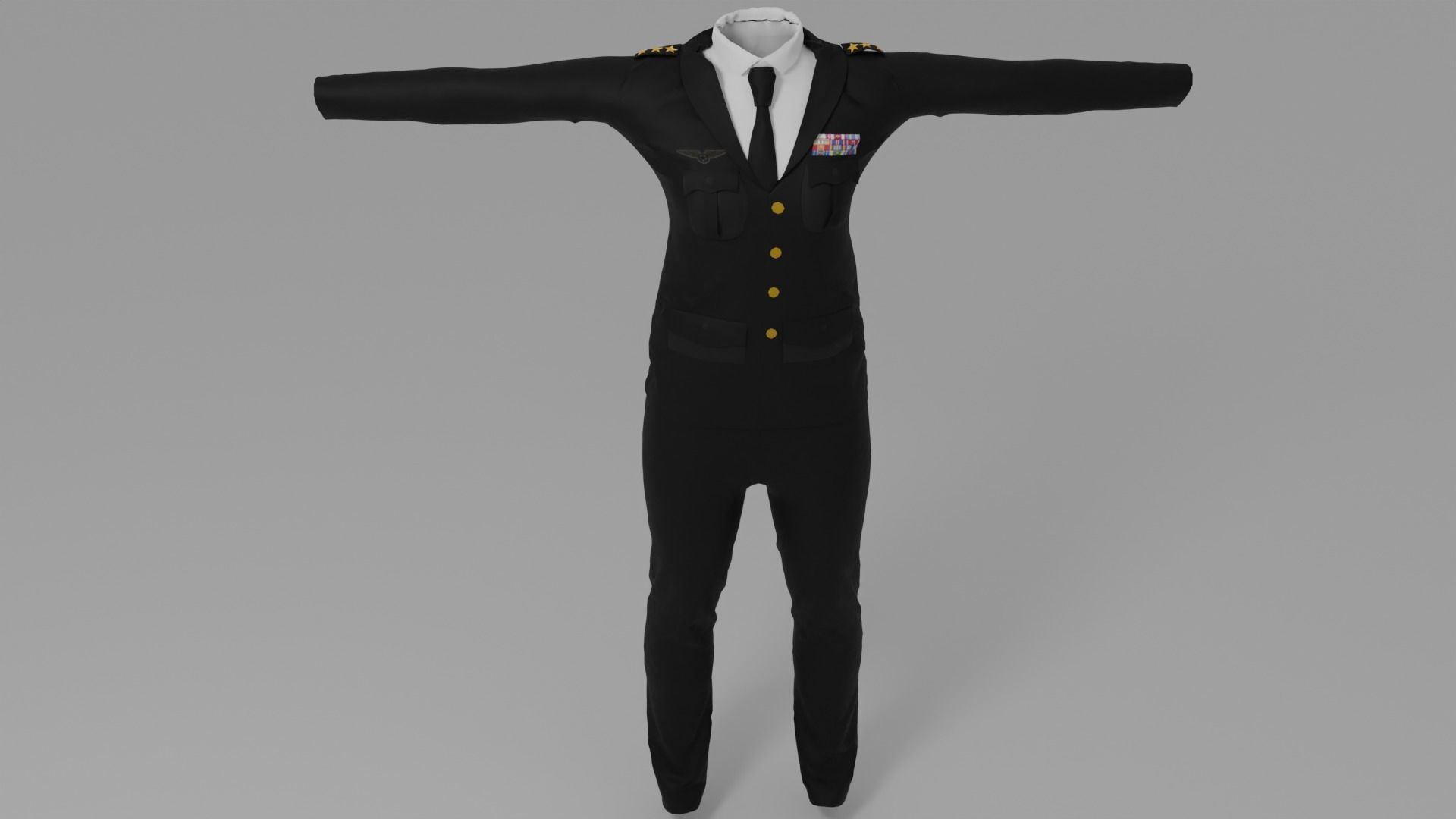 3D model General Uniform VR / AR / low-poly | CGTrader