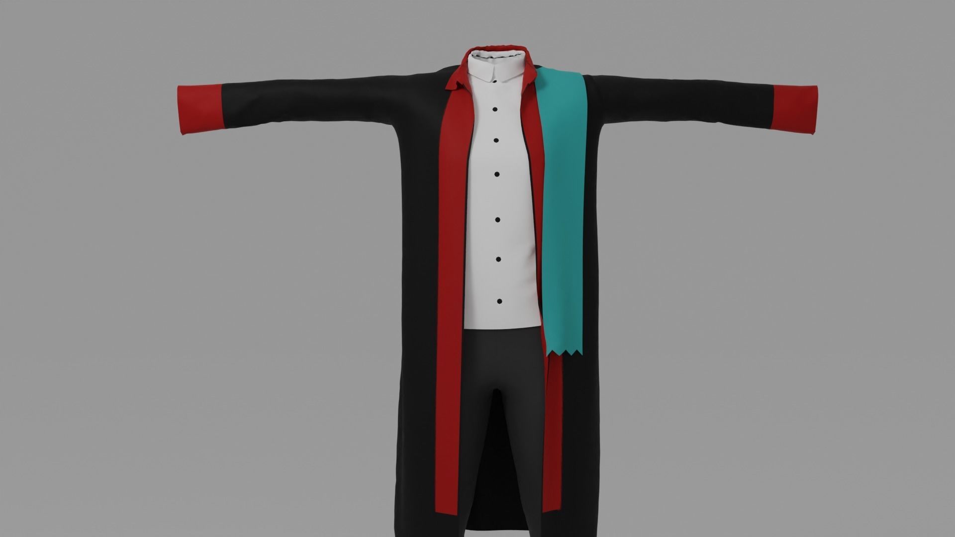 3D model Graduation Uniform VR / AR / low-poly | CGTrader