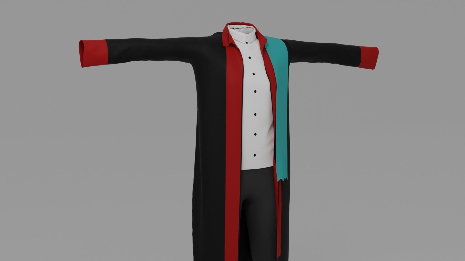 3D model Graduation Uniform VR / AR / low-poly | CGTrader