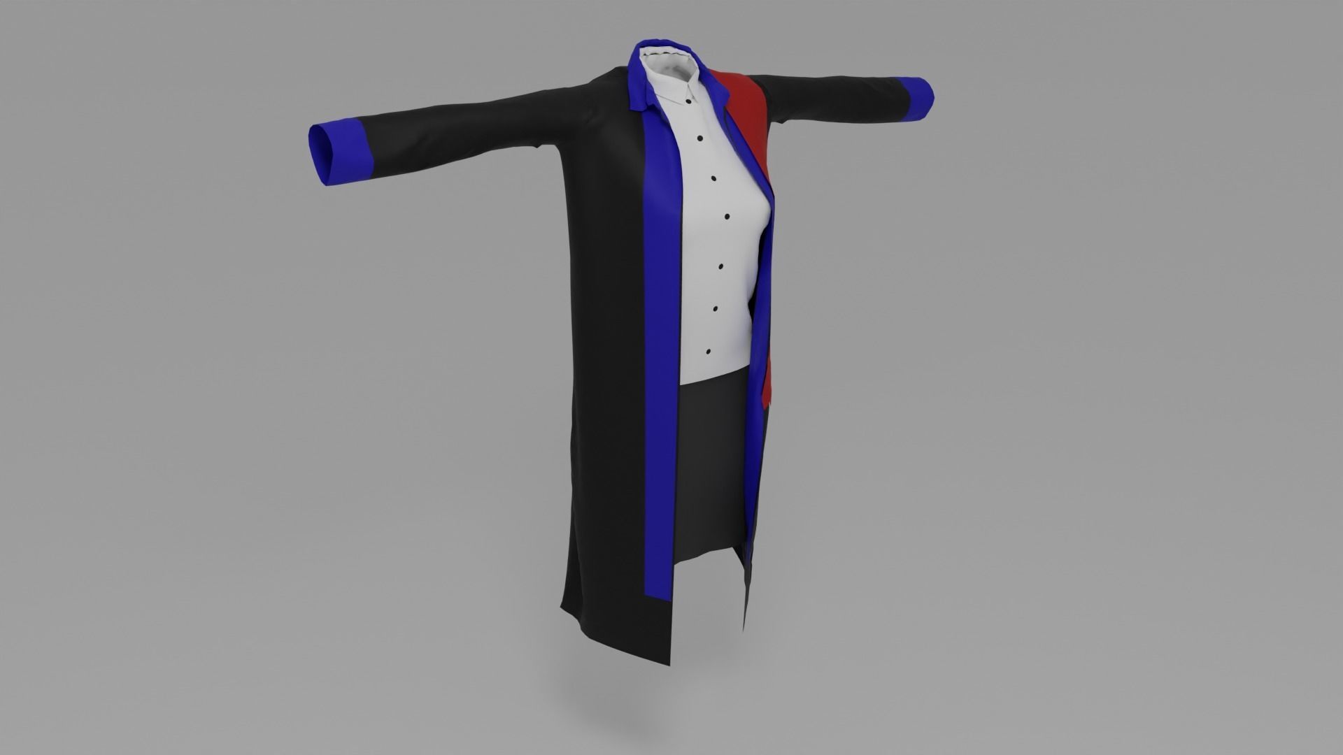 3D model Graduation Woman Uniform VR / AR / low-poly | CGTrader