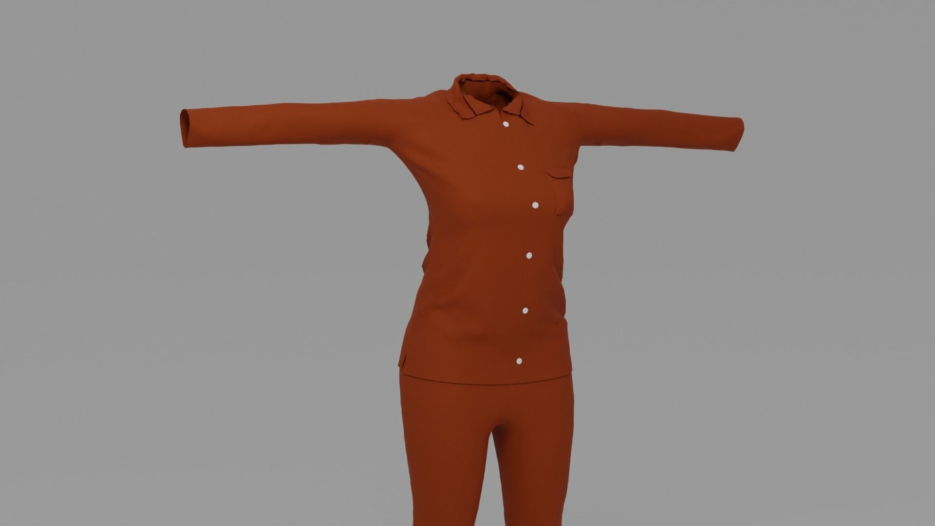 3D model Prison WomanUniform VR / AR / low-poly | CGTrader