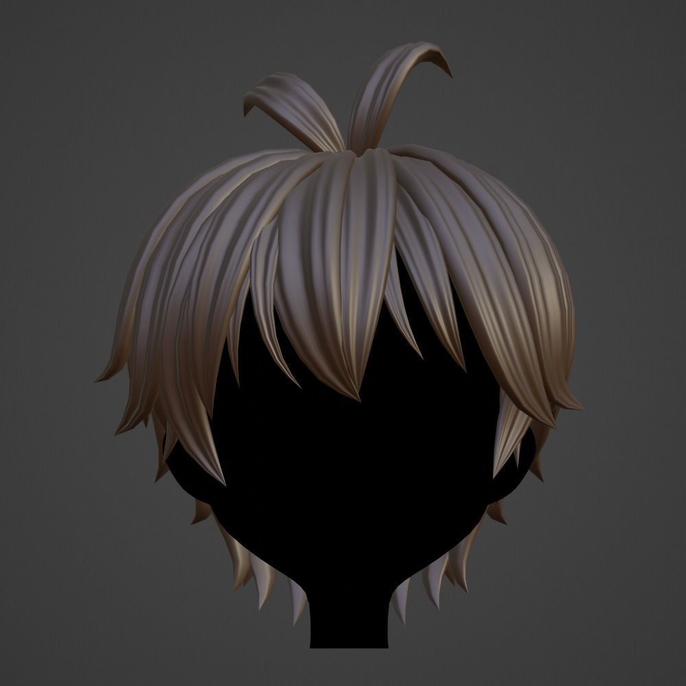 Hair style male 01 3D model | CGTrader