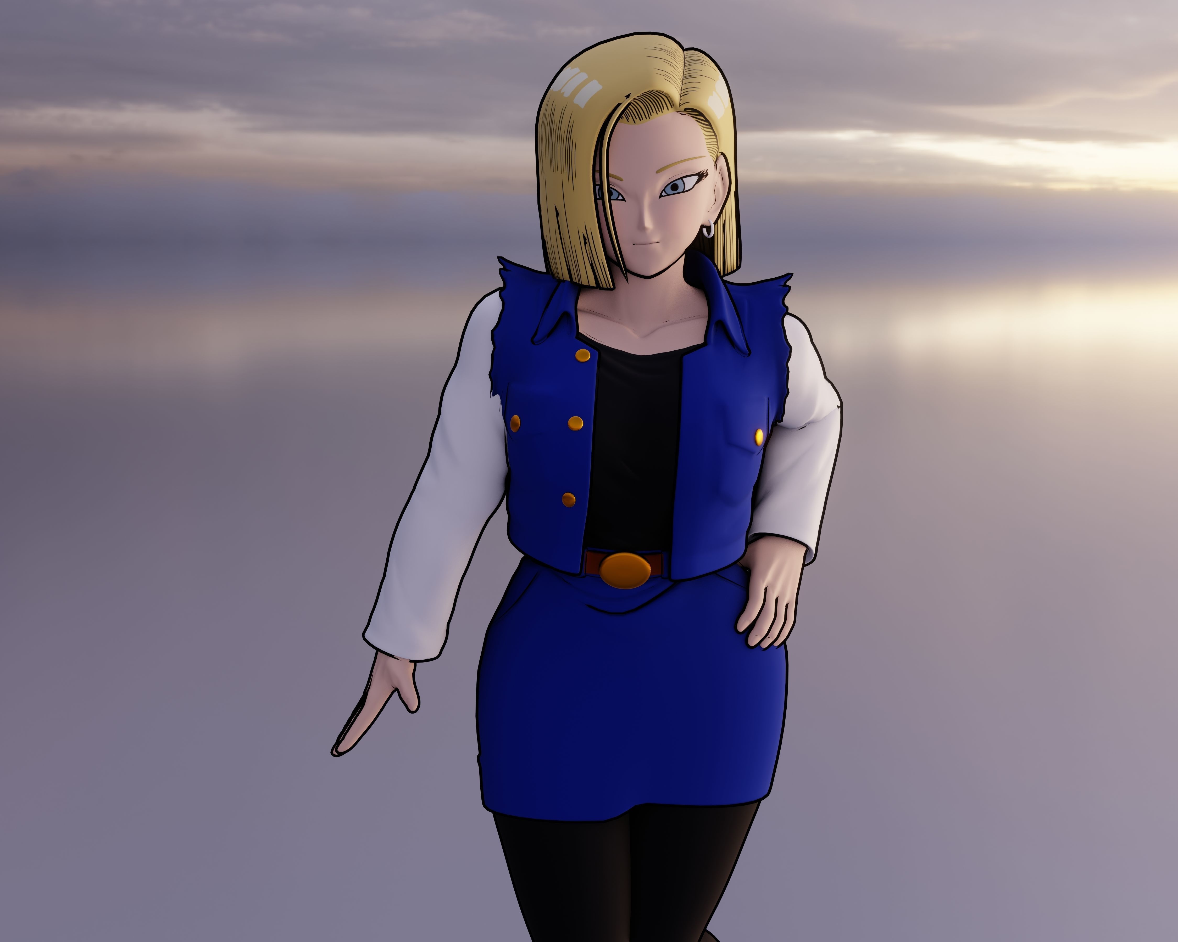 Android 18 Mesh 3D Dragon Ball Mesh free 3D model 3D printable | CGTrader