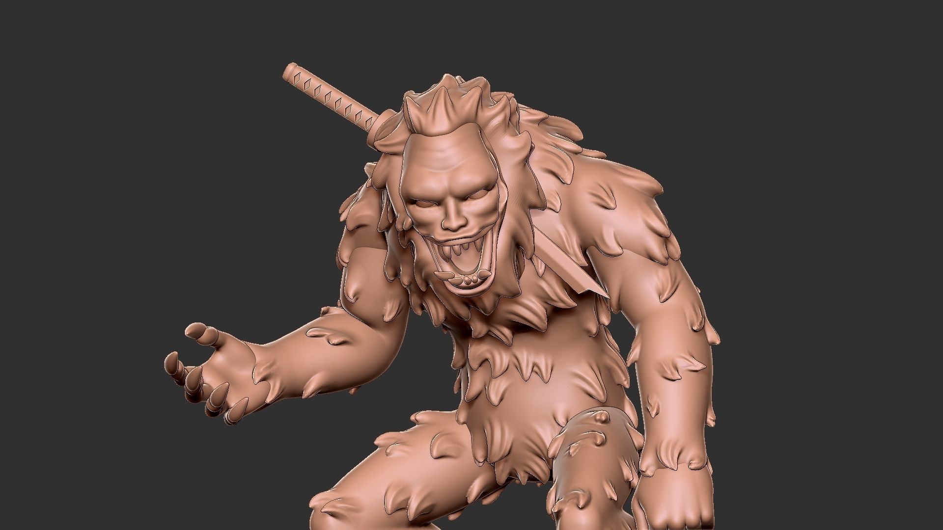 Guardian Ape Stylized - Sekiro - 3D Print Model 3D model 3D printable ...