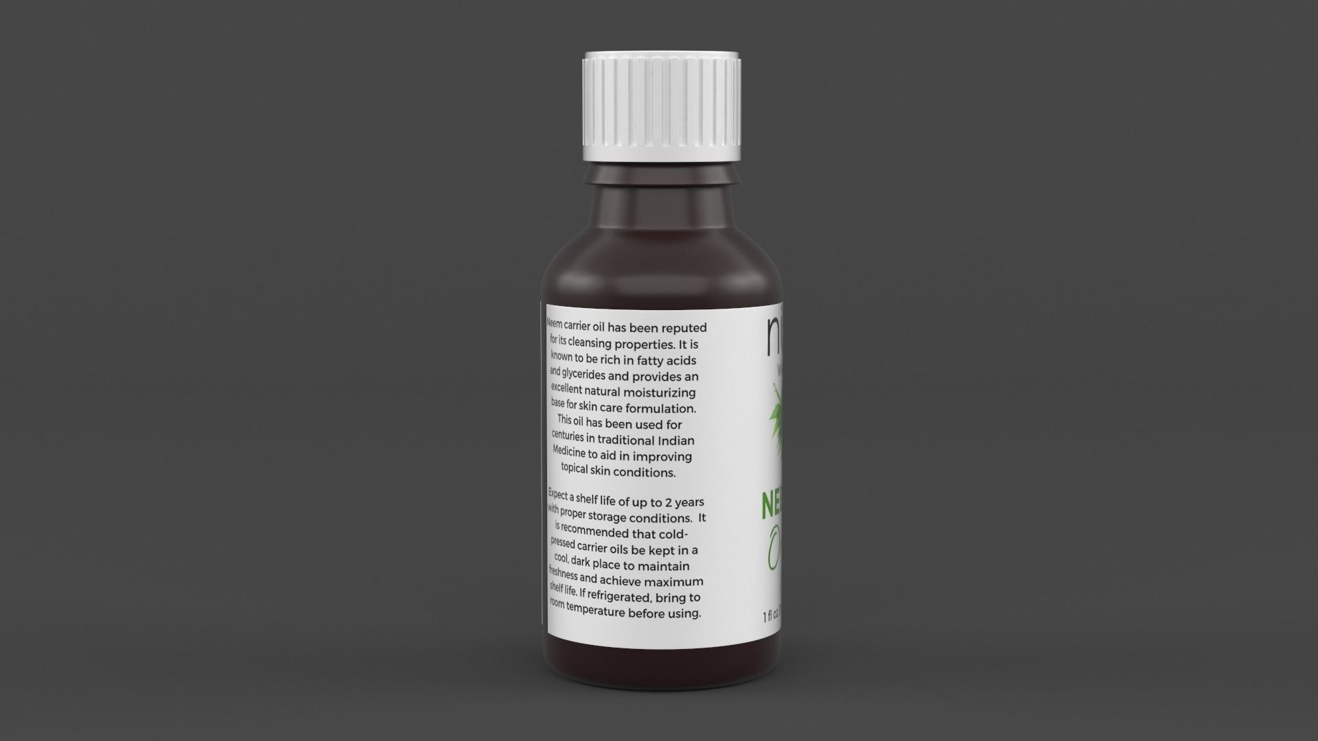 Organic Essential Oil 3D model | CGTrader