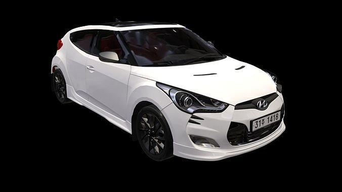 Hyundai Veloster 2011 GDI OEM Body Kit AA016 3D model | CGTrader