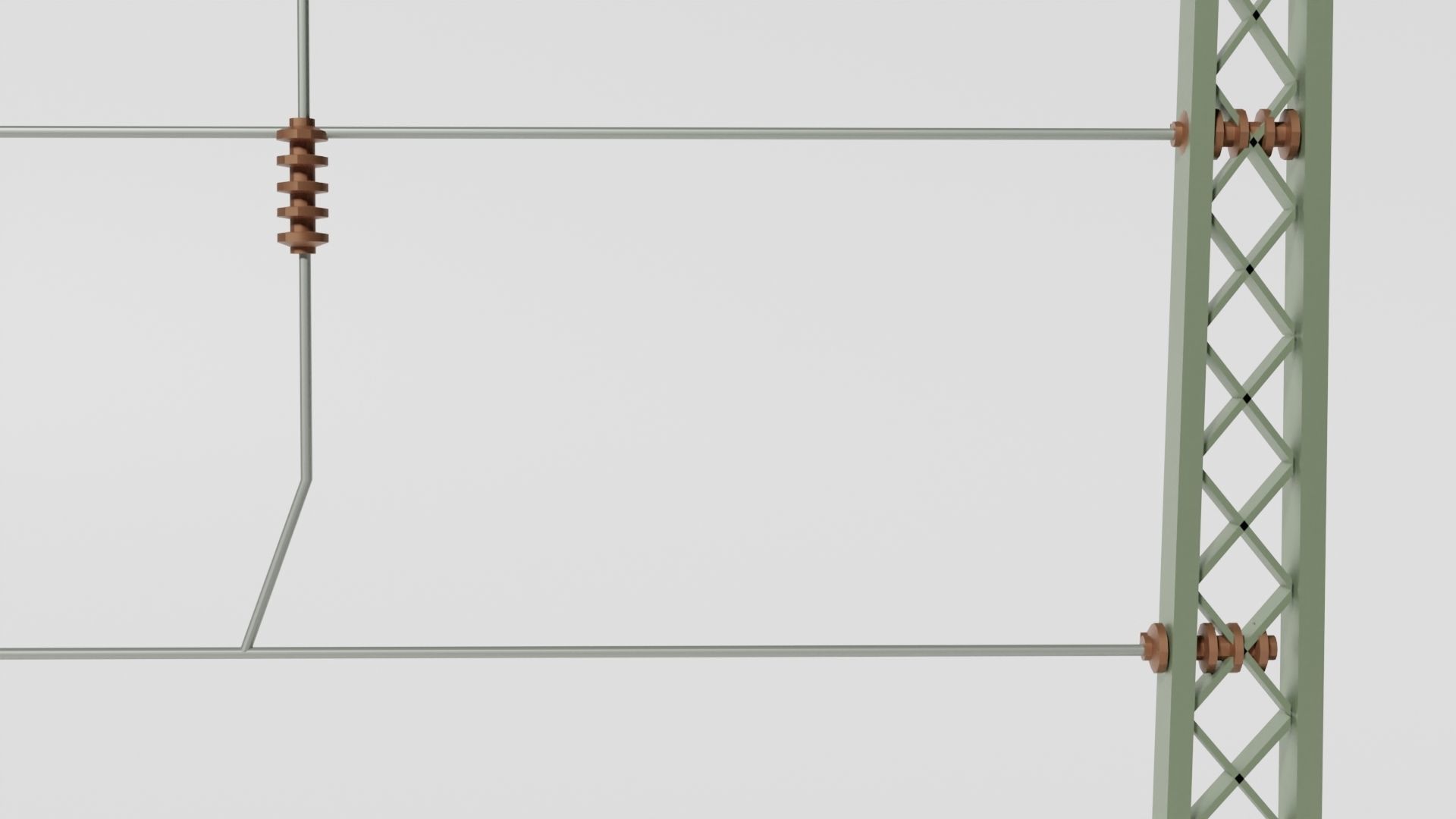 Railtrack cross-span assembly 3D model | CGTrader