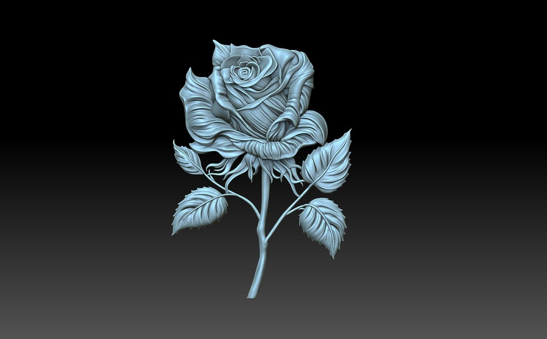 Rose flower 3D model 3D printable | CGTrader