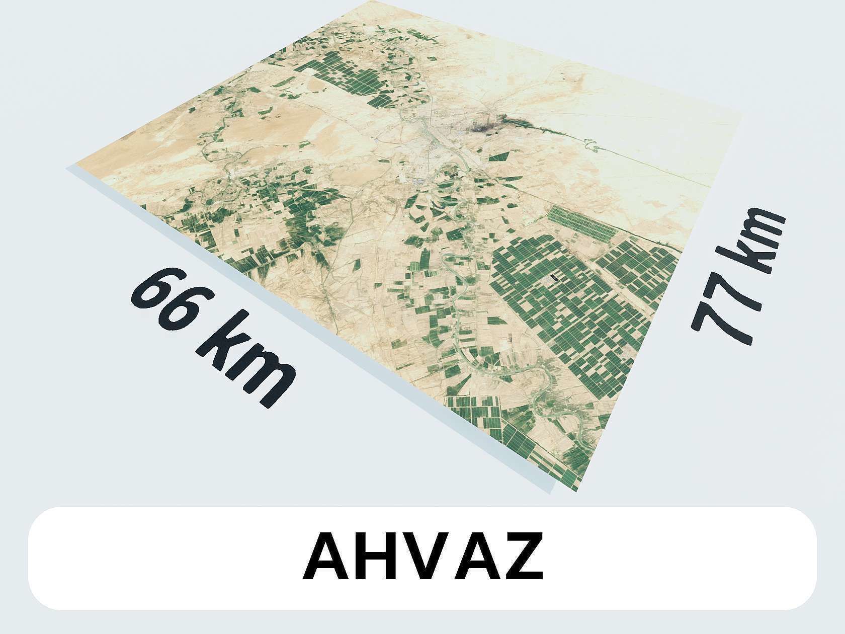 Ahvaz Iran City Landscape 3D Model 3D model | CGTrader