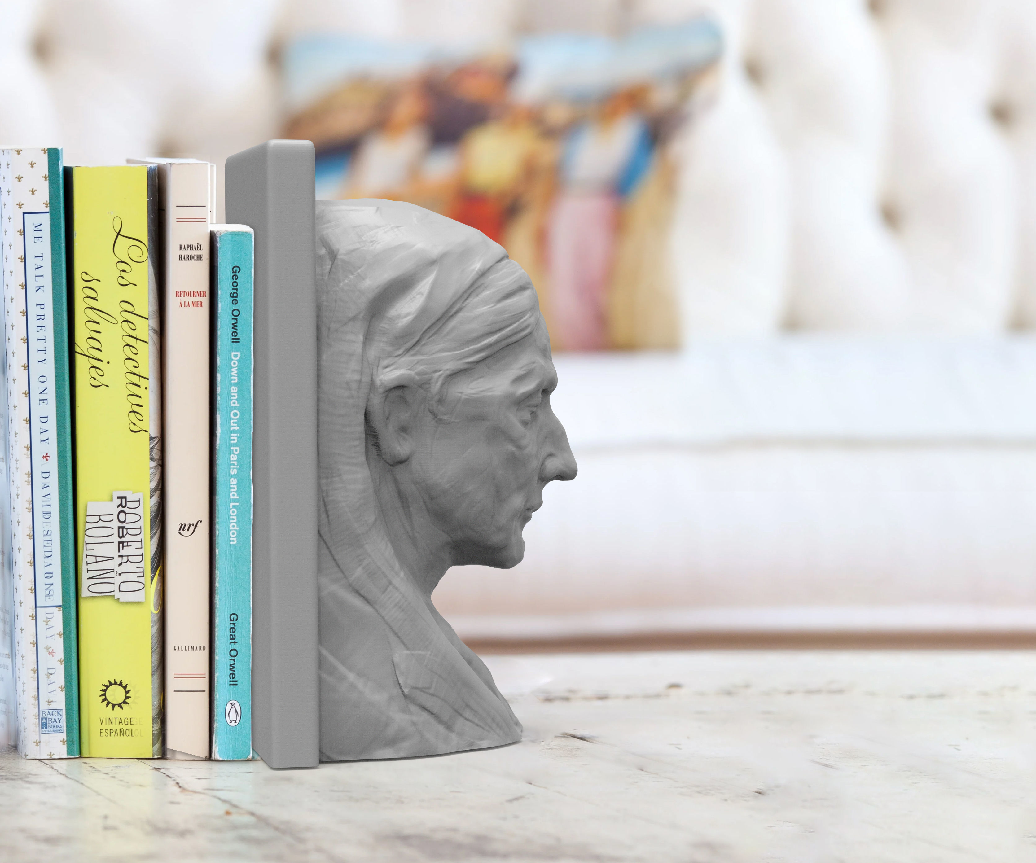 Portrait of an Old Lady as a Bookend 3D model 3D printable | CGTrader