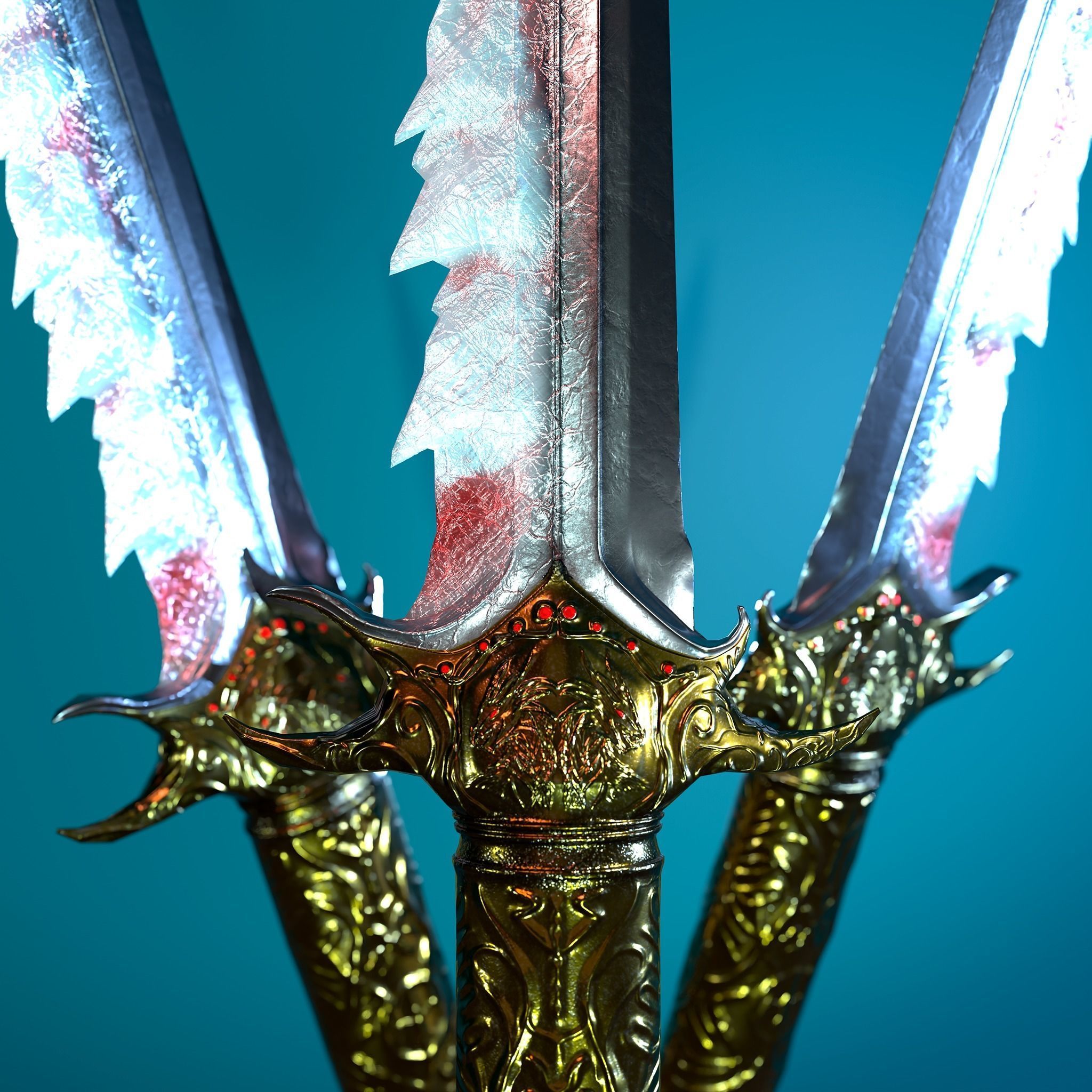 3D model Ice Dagger VR / AR / low-poly | CGTrader
