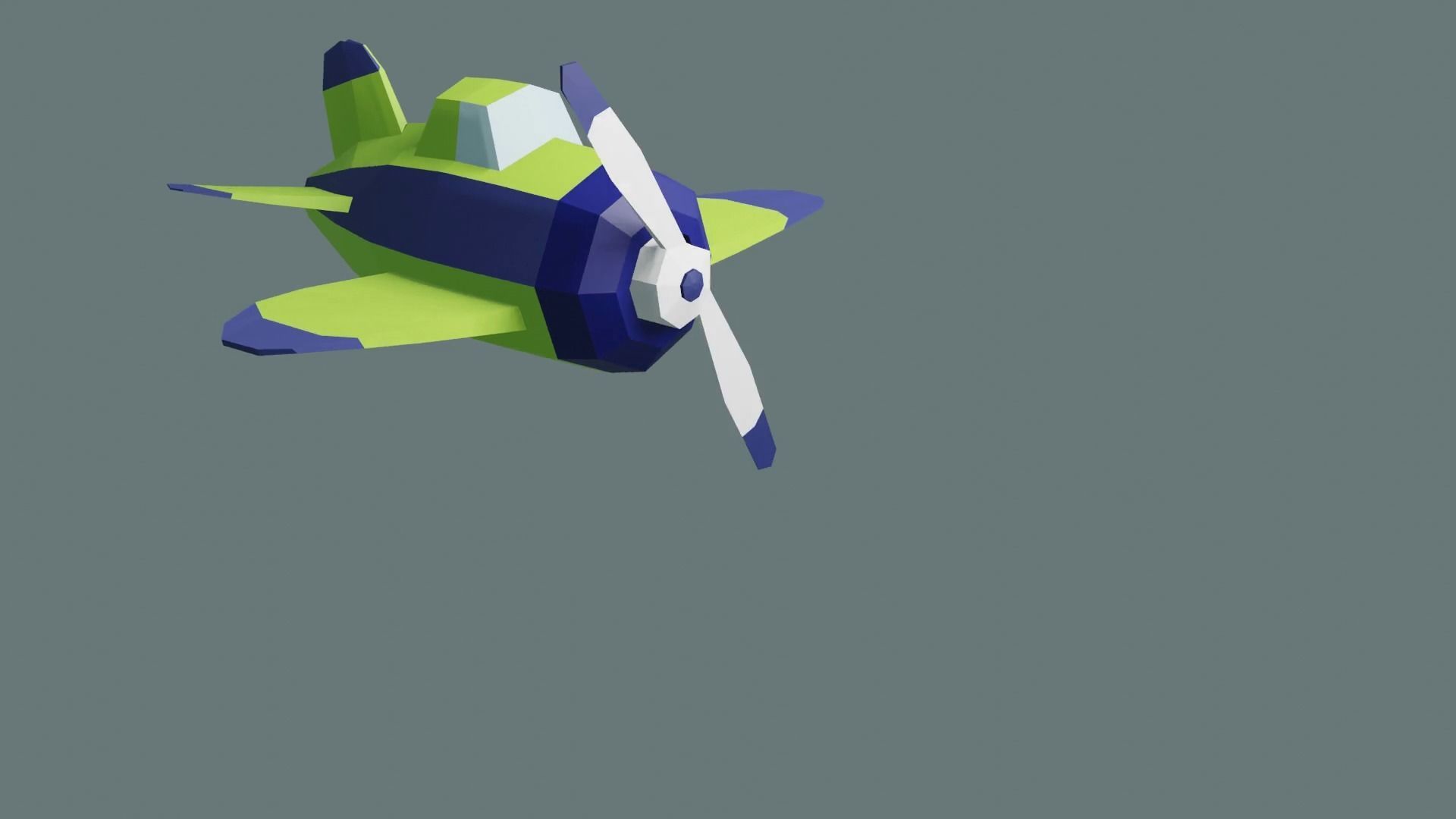 3D model Lowpoly Basic Airplane VR / AR / low-poly | CGTrader