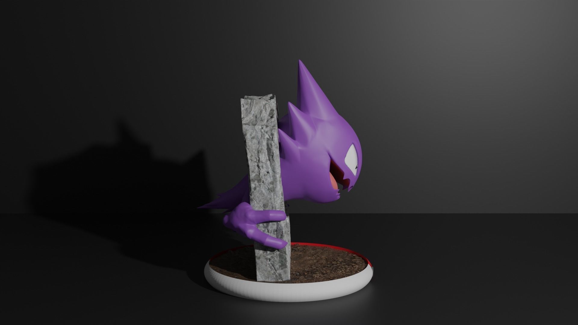 Haunter pokemon 3D print model 3D model 3D printable | CGTrader