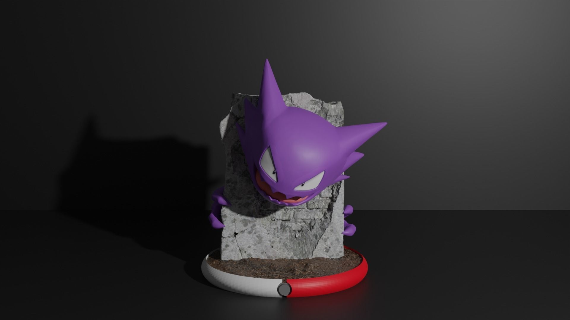 Haunter pokemon 3D print model 3D model 3D printable | CGTrader
