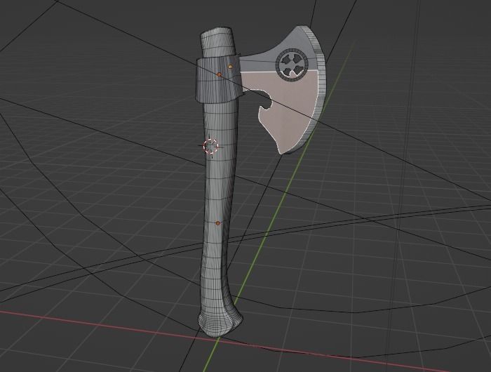 Axe Weapon melee For Blender Buy Now 3D model | CGTrader
