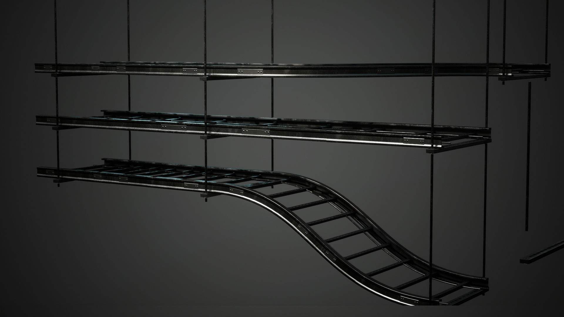 3D model Spline Cable Kit Vol 01 VR / AR / low-poly | CGTrader