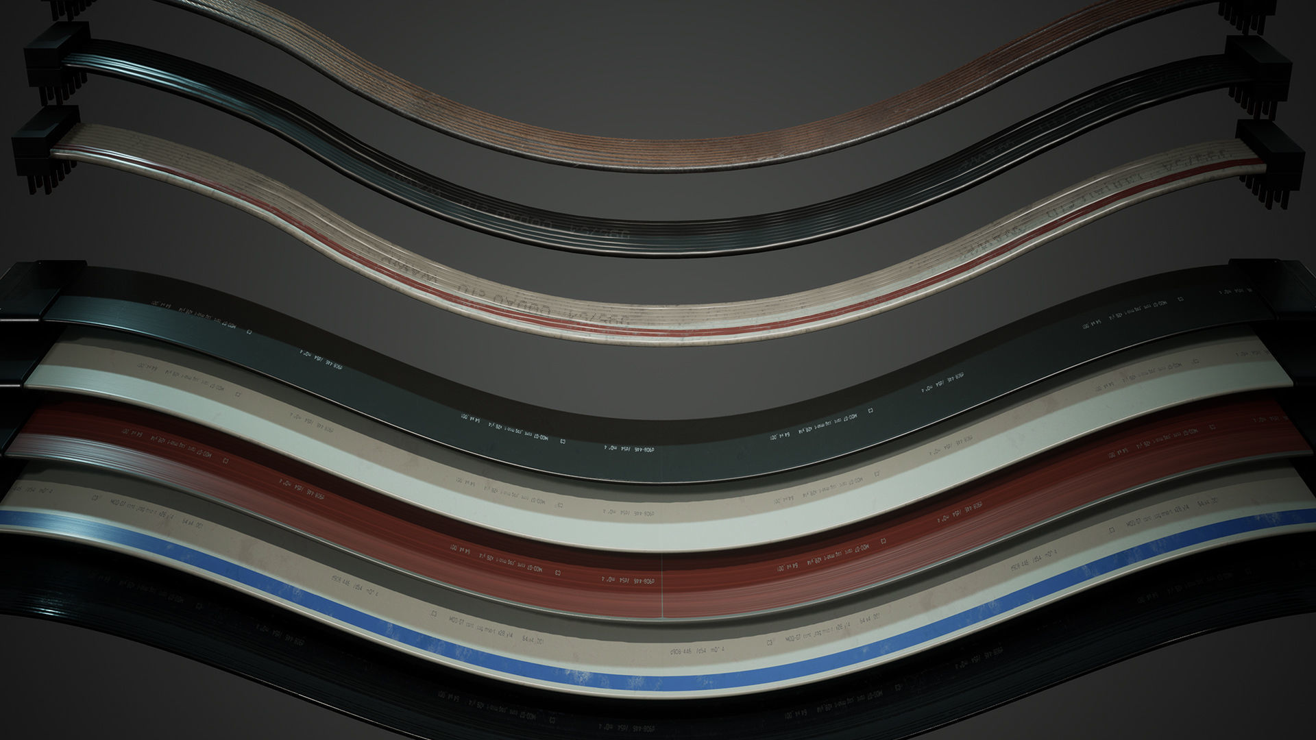 3D model Spline Cable Kit Vol 01 VR / AR / low-poly | CGTrader