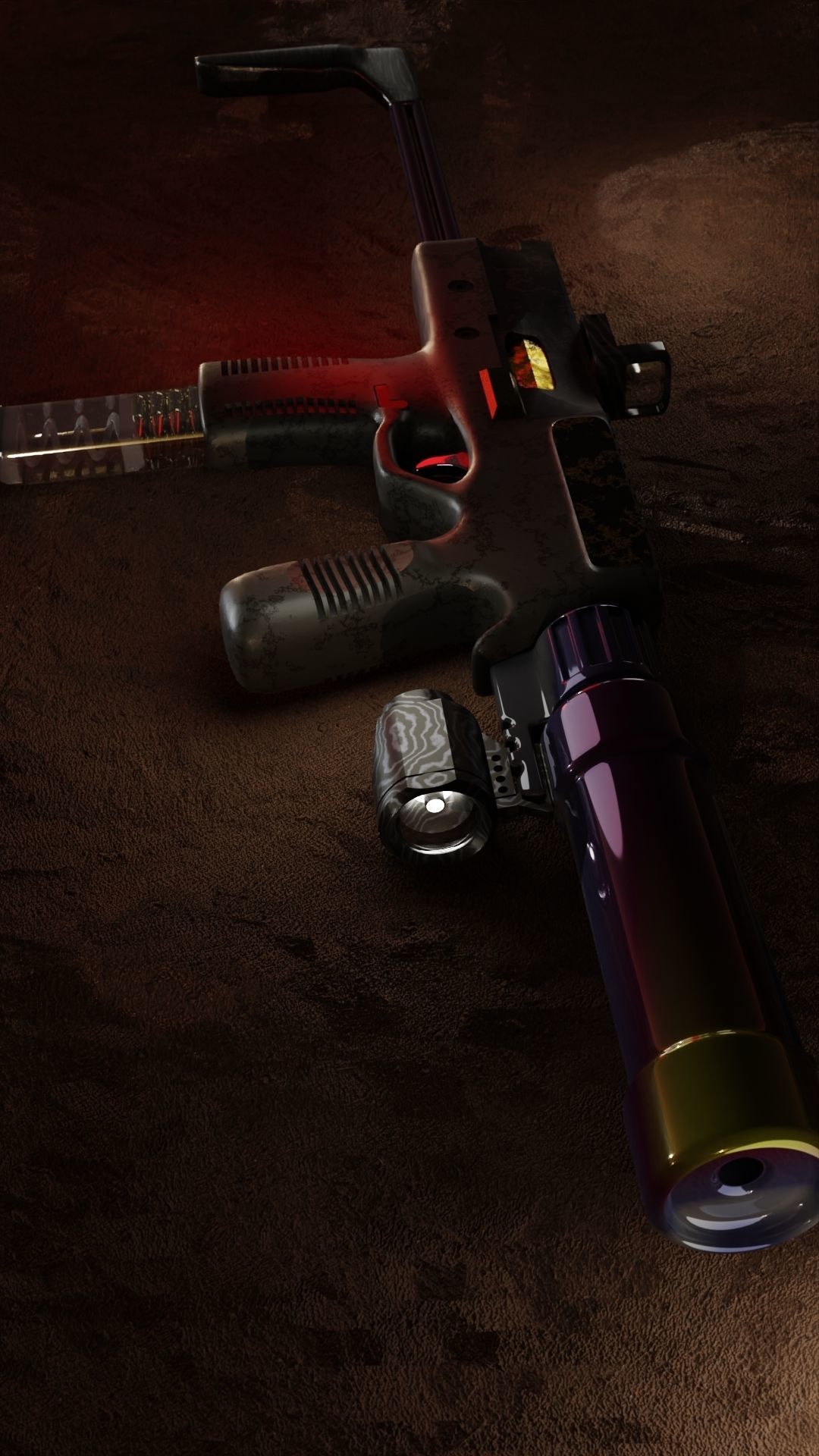 MP9 Assault Rifle Gun 3D model | CGTrader