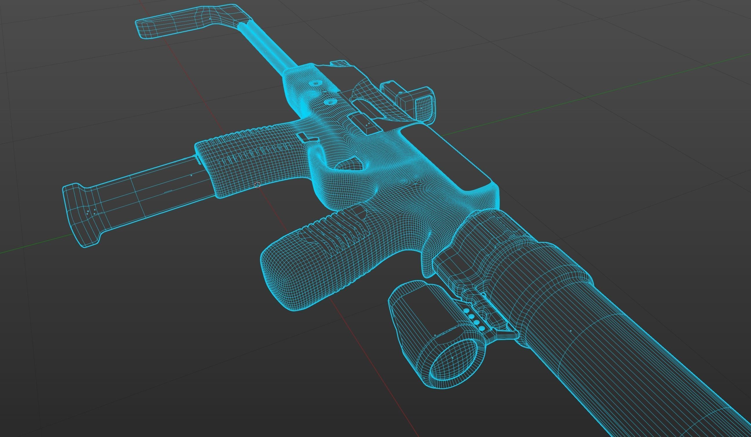 MP9 Assault Rifle Gun 3D model | CGTrader