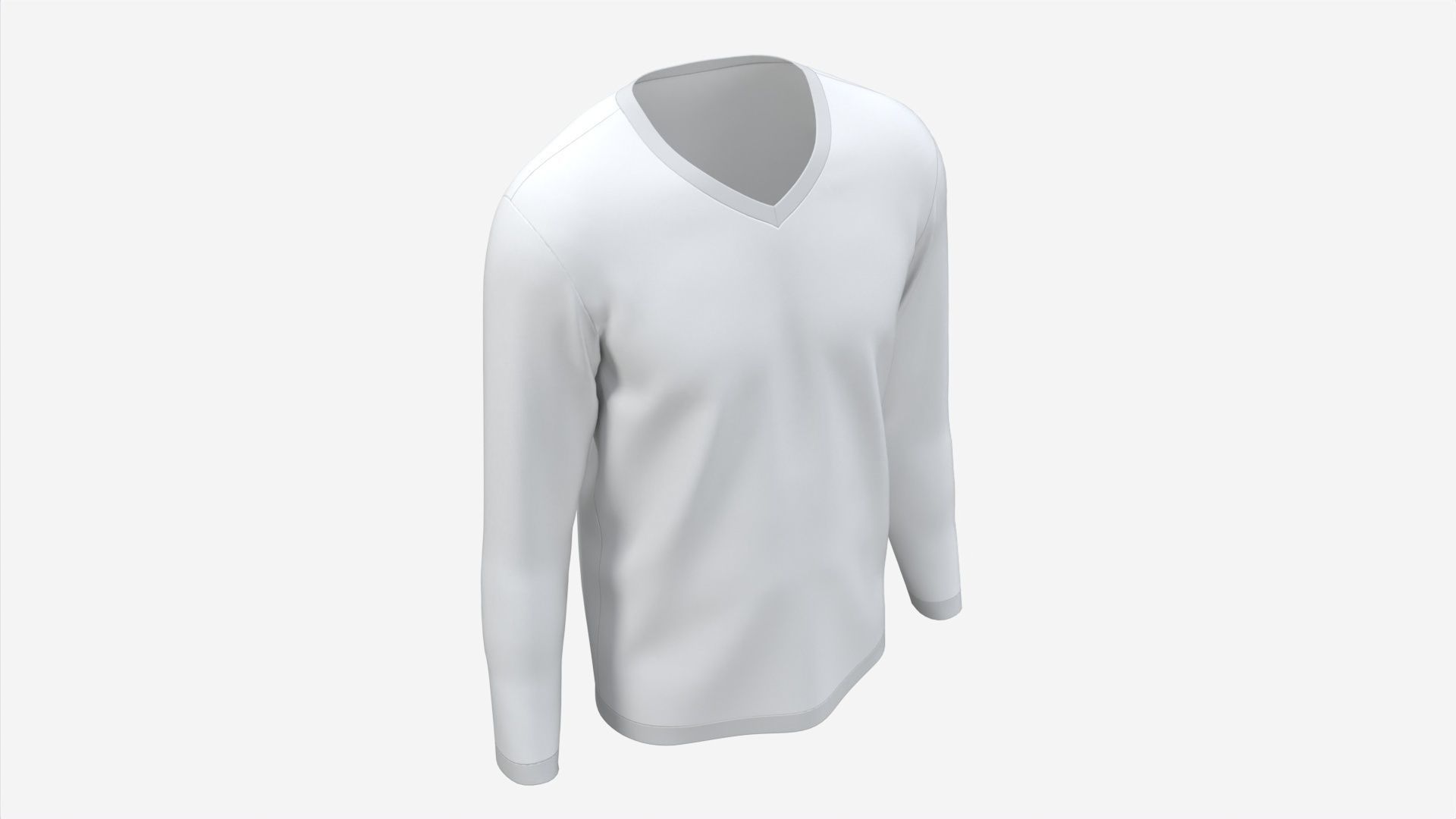 Sweatshirt for Men Mockup 02 White 3D model | CGTrader