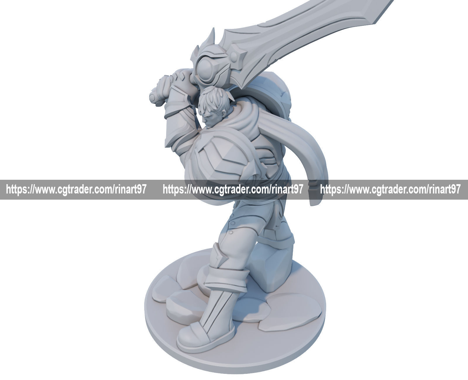 garen 3D print model from League of Legends 3D model 3D printable ...