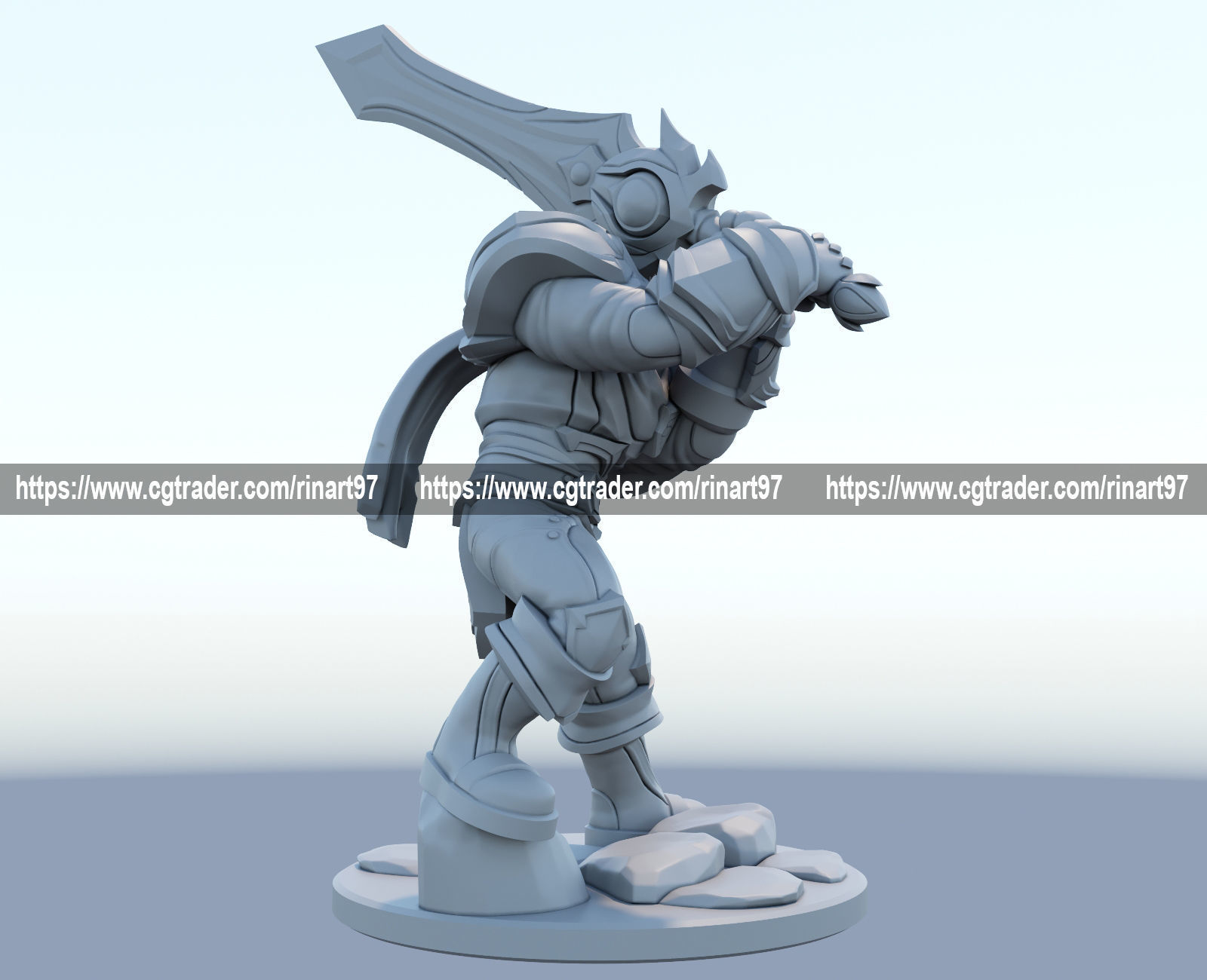garen 3D print model from League of Legends 3D model 3D printable ...