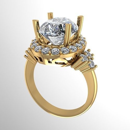 Women Ring 16 3D model 3D printable | CGTrader