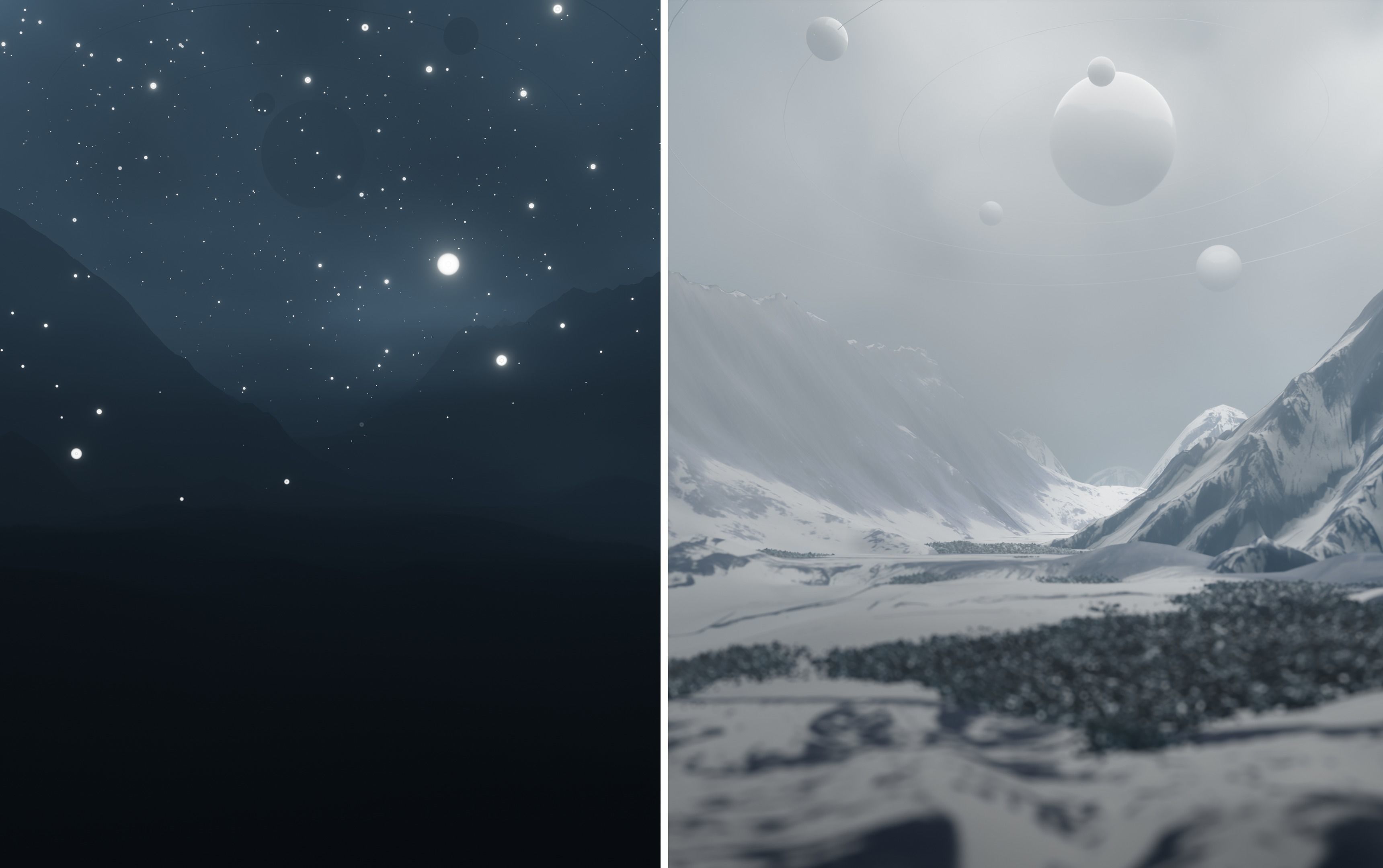 Snow Storm animation blender eevee 3D model animated | CGTrader