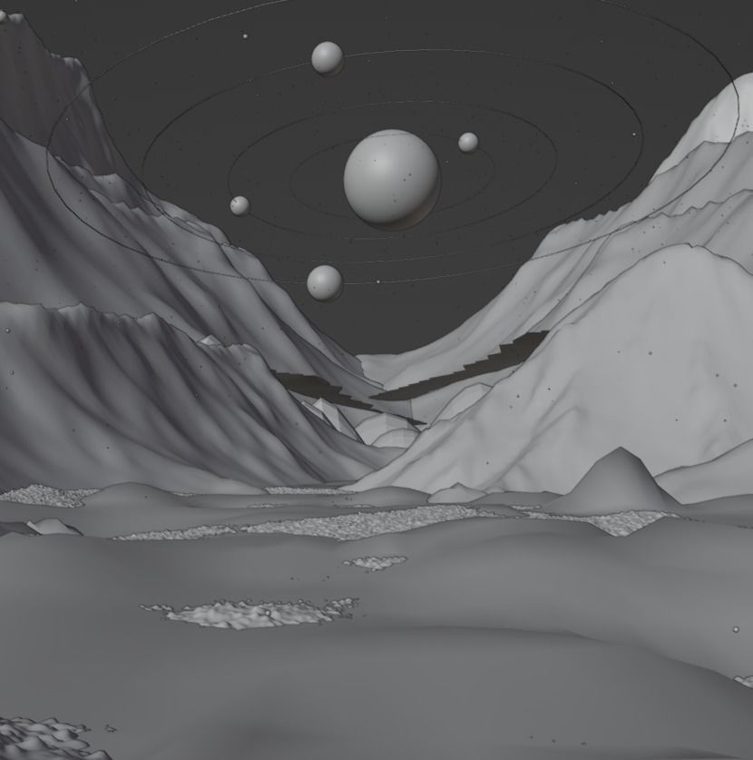Snow Storm animation blender eevee 3D model animated | CGTrader