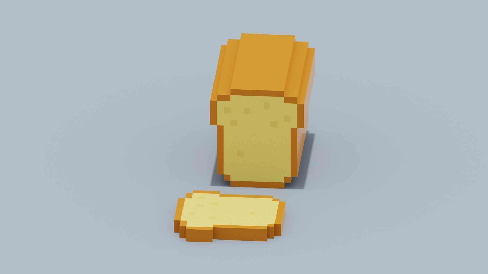3D model Voxel Toast Bread VR / AR / low-poly | CGTrader