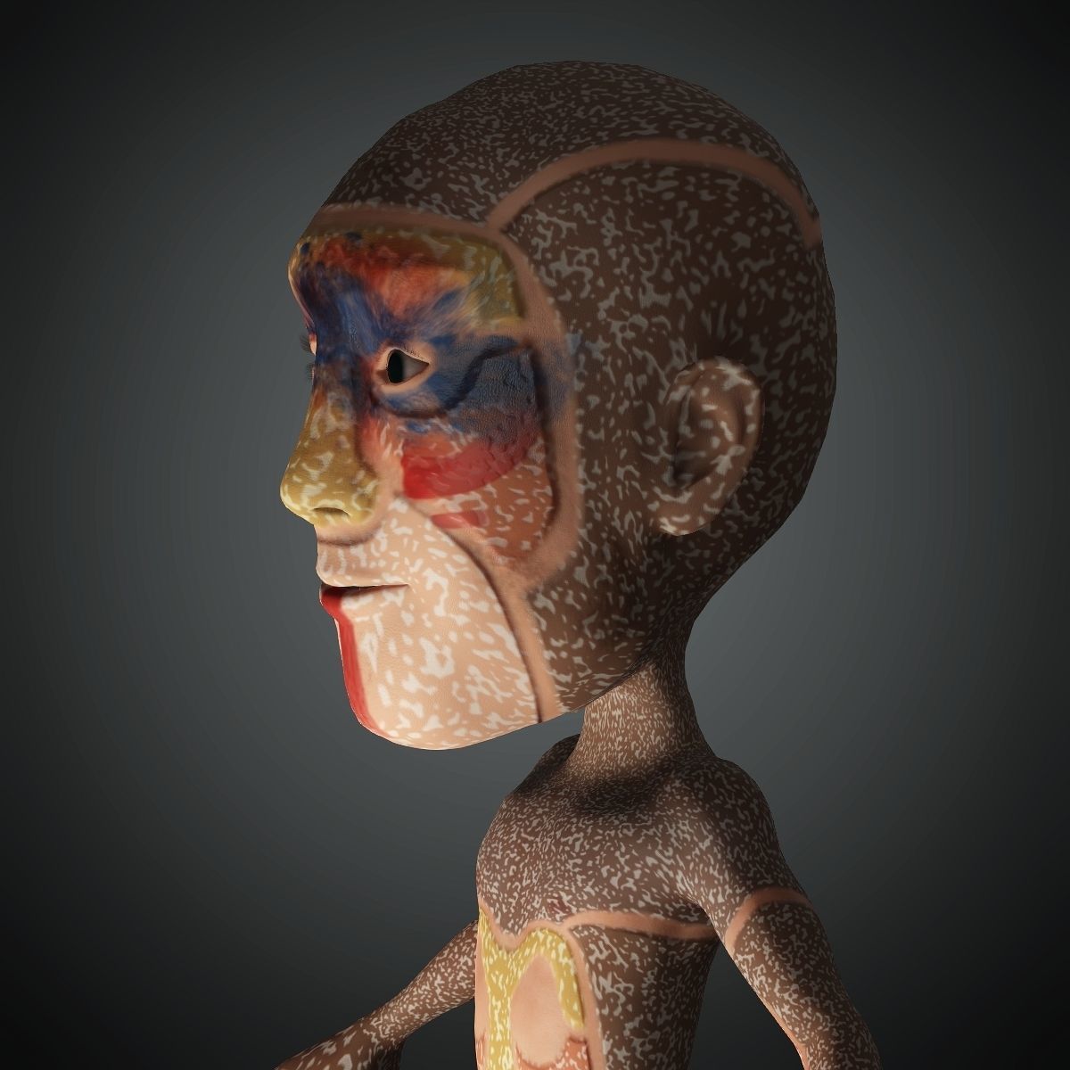 3D model Sci-Fi Alien male 3D character VR / AR / low-poly | CGTrader