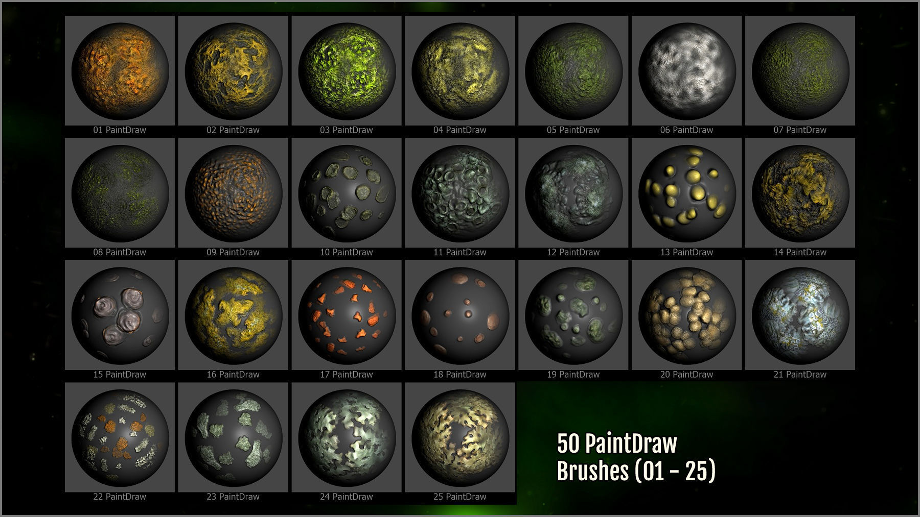 Forest Moss And Lichen Maker 300 ZBrush 3D model | CGTrader