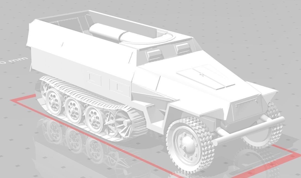 Sdkfz 251 3d Model 3d Printable Cgtrader 