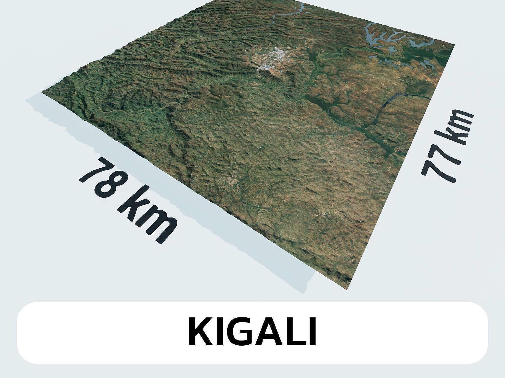 Kigali Rwanda City Landscape 3D Model 3D model | CGTrader