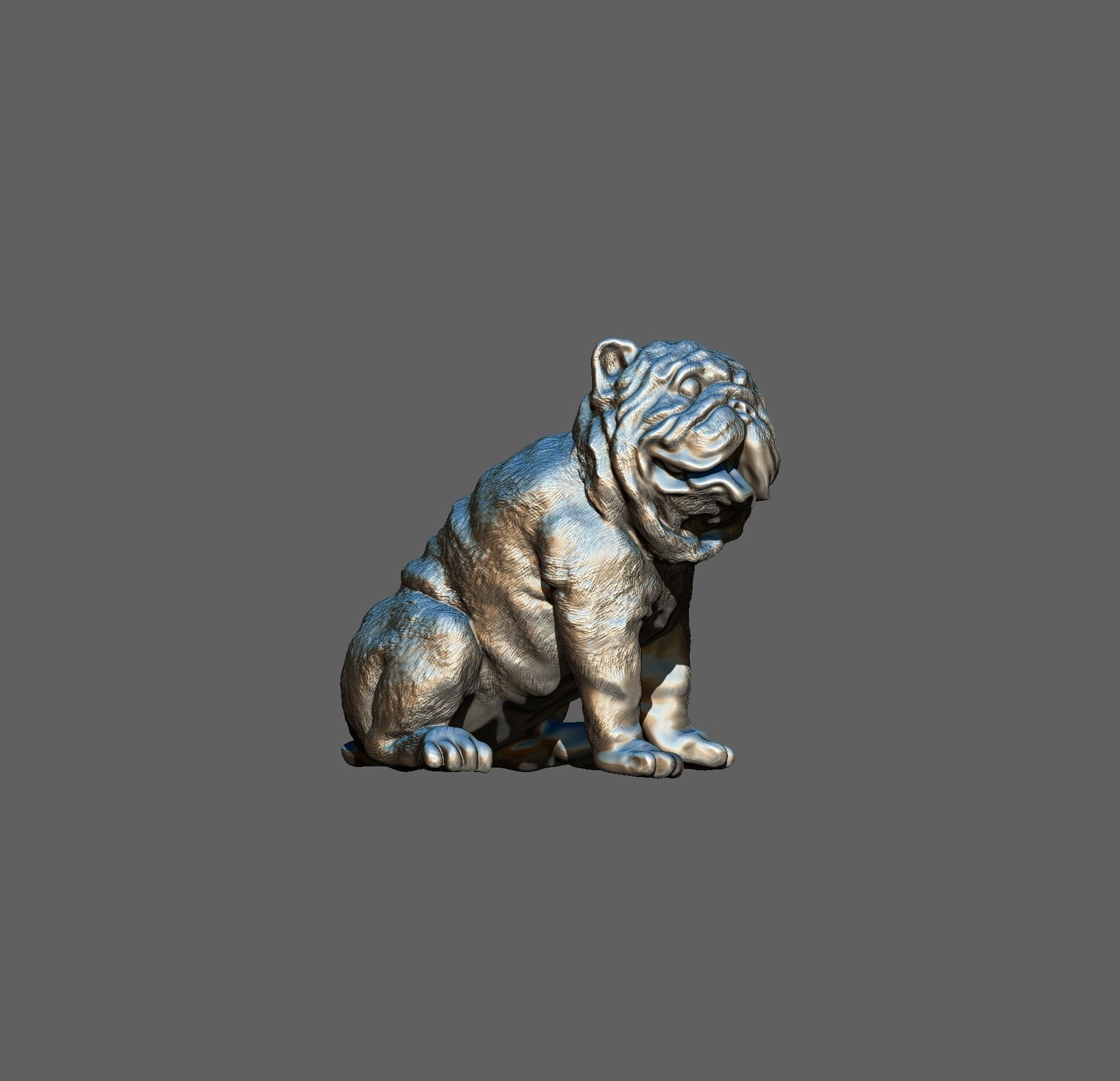 British Bulldog 3D print model 3D model 3D printable | CGTrader